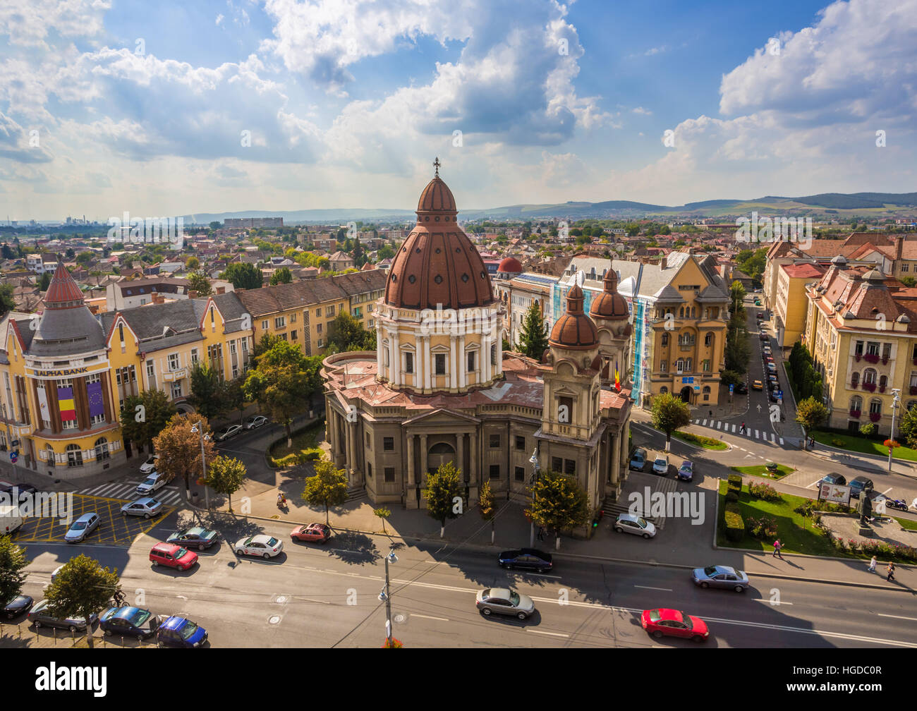 Romania, Targu Mures City, Mica Cathedral Stock Photo - Alamy