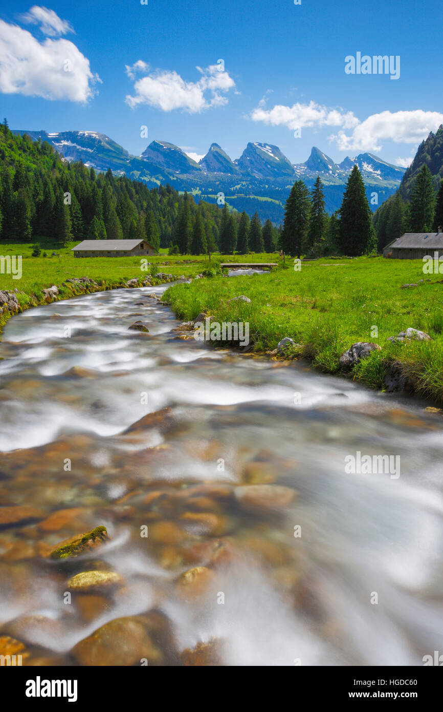 Churfirsten mountains in Toggenburg, Switzerland Stock Photo - Alamy