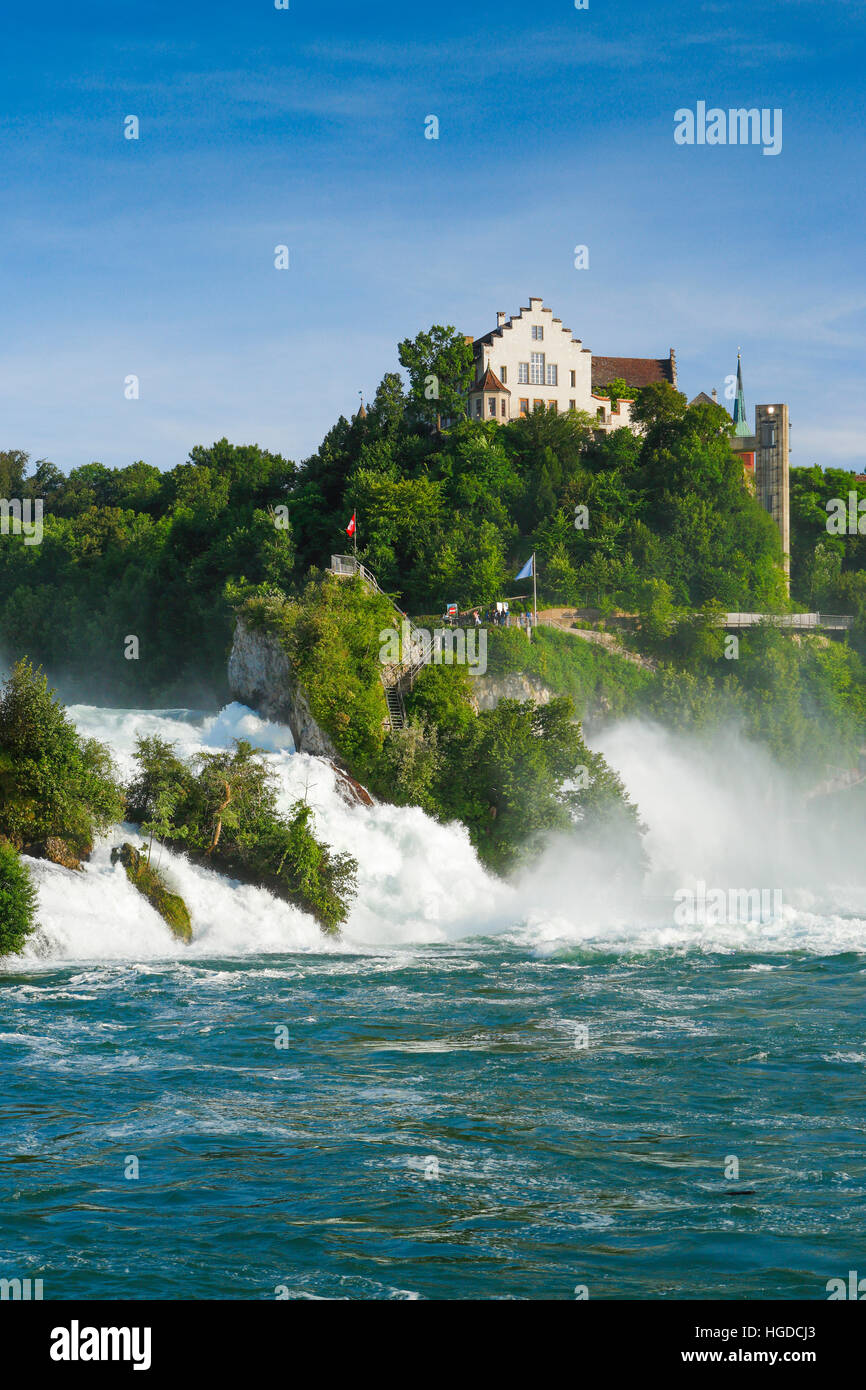 The Rhine Falls with the Laufen castle, Switzerland Stock Photo - Alamy