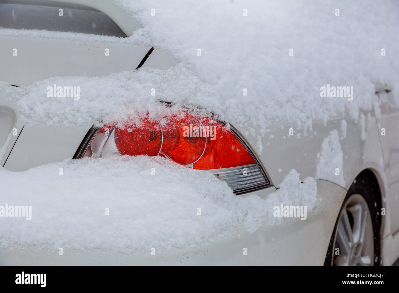 cars covered with snow in the winter blizzard car covered with snow ...