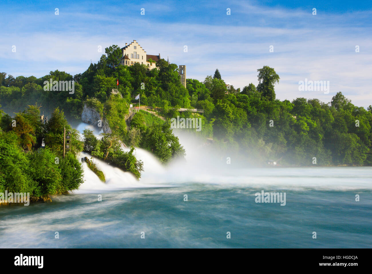 The Rhine Falls with the Laufen castle, Switzerland Stock Photo - Alamy