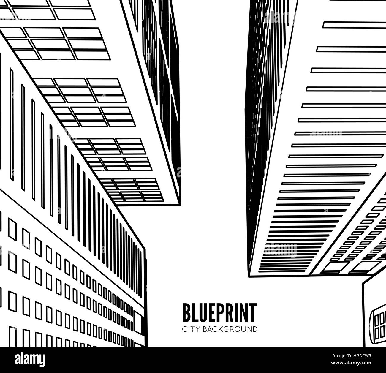 Wireframe blueprint drawing Stock Vector Images - Alamy