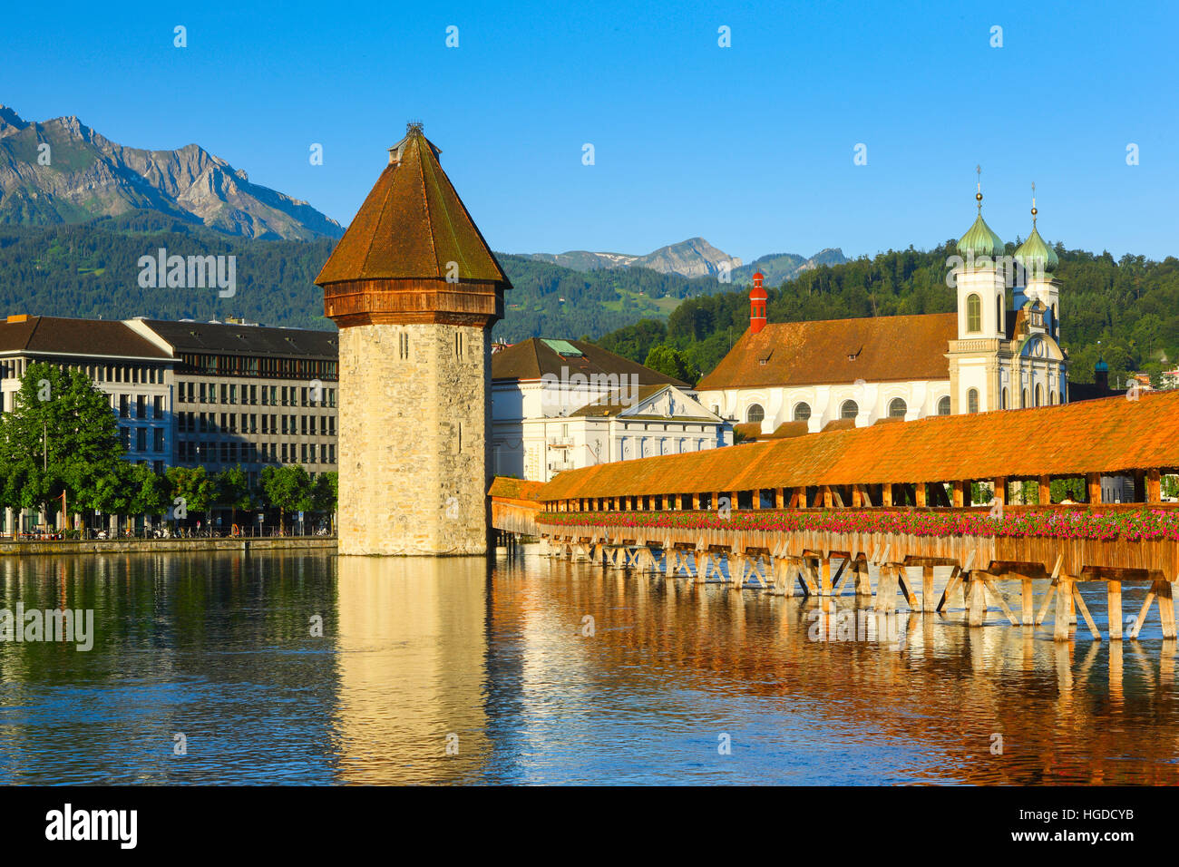 Chapel bridge, Lucerne, Switzerland Stock Photo - Alamy