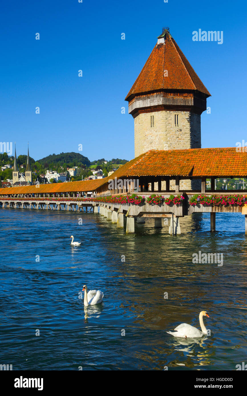 Chapel bridge, Lucerne, Switzerland Stock Photo - Alamy
