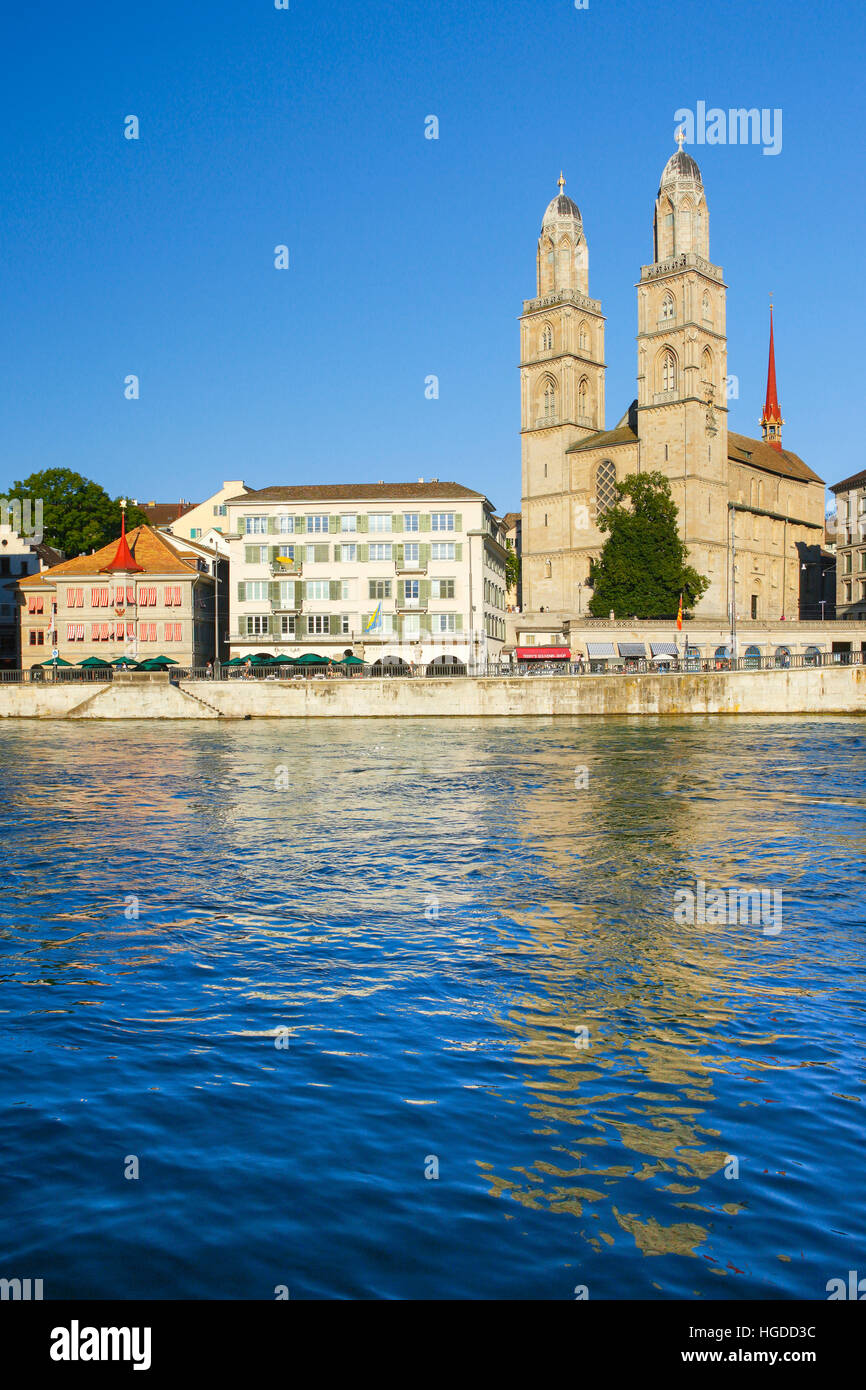 Grossmünster church in Zurich city, Switzerland Stock Photo - Alamy