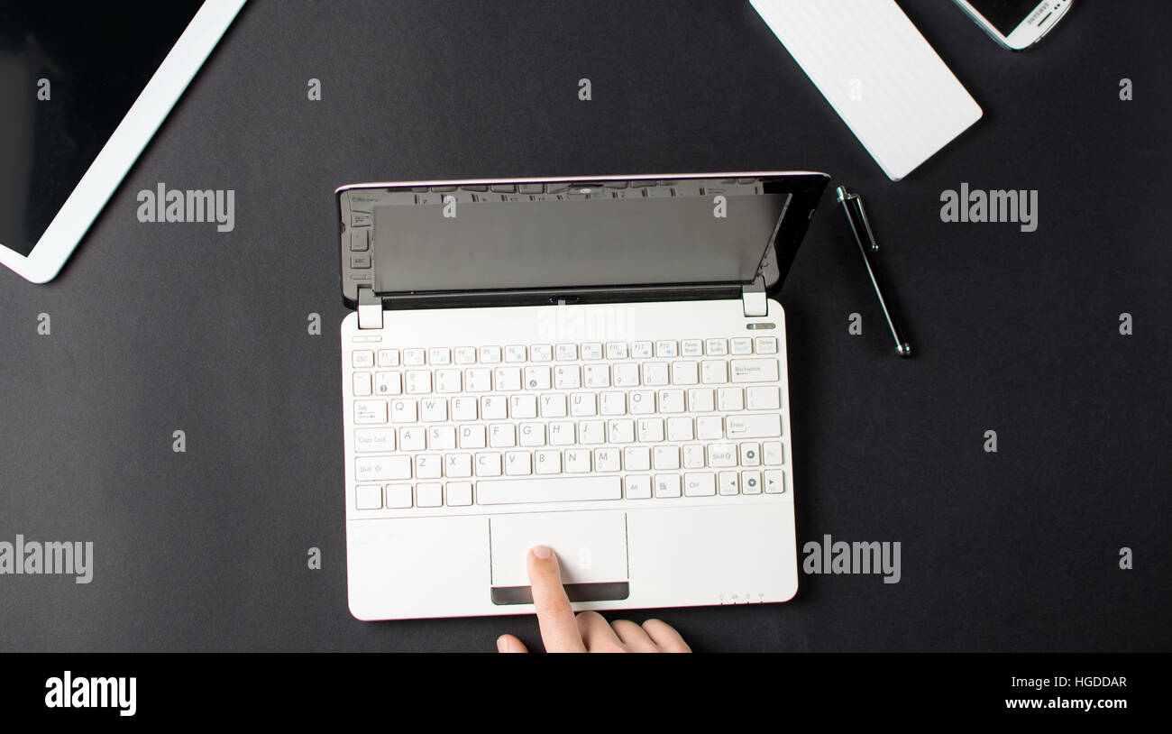 Hand man typing hi-res stock photography and images - Alamy