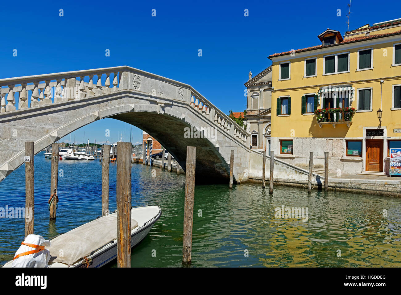 Chioggia, bridge, Ponte Vigo Stock Photo - Alamy