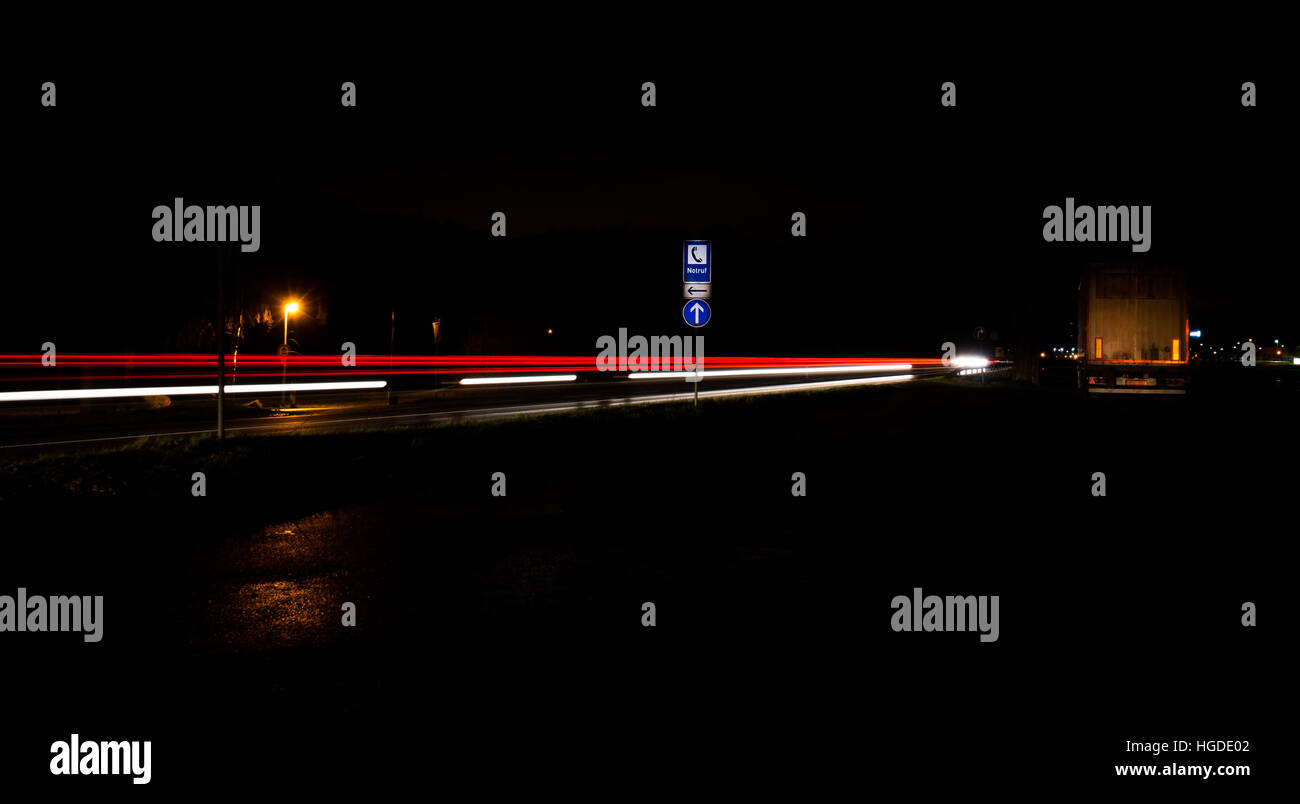 Truck stop at night hi-res stock photography and images - Alamy