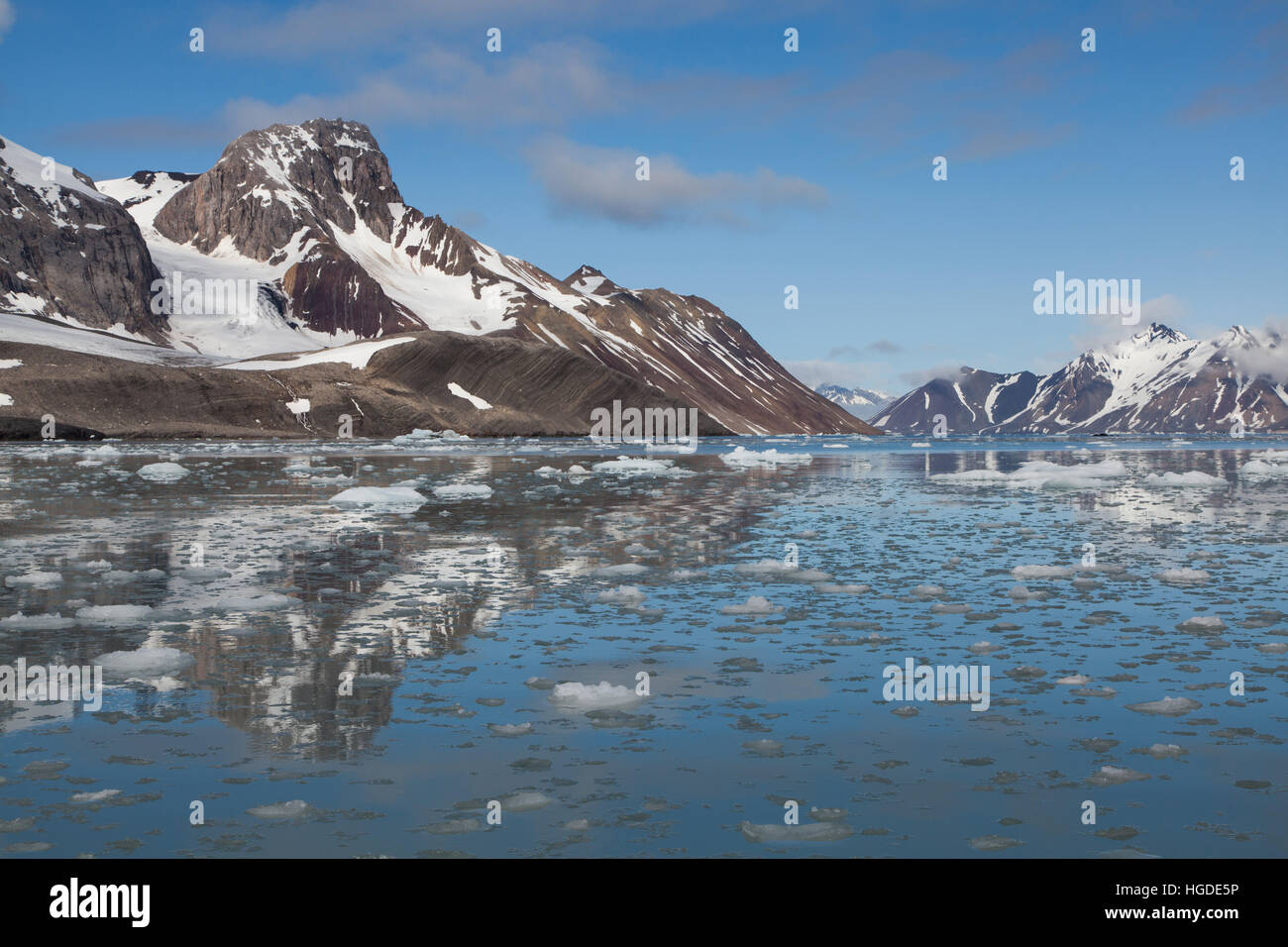 Spitsbergen, Svalbard, pack ice, Hornsund Stock Photo - Alamy