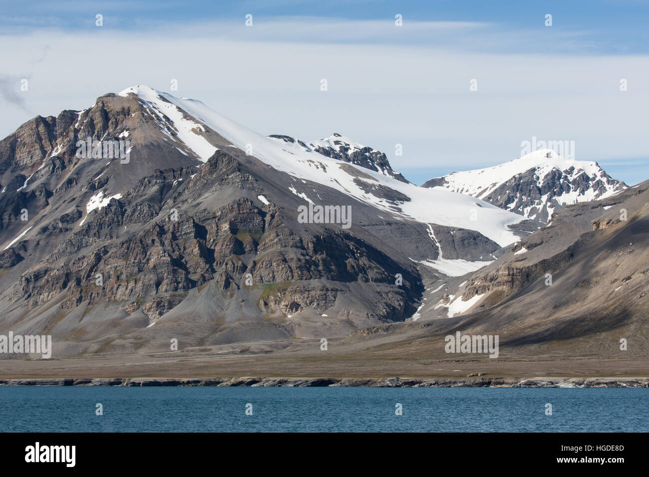 Spitsbergen, Svalbard, Isfjord, mountains Stock Photo - Alamy
