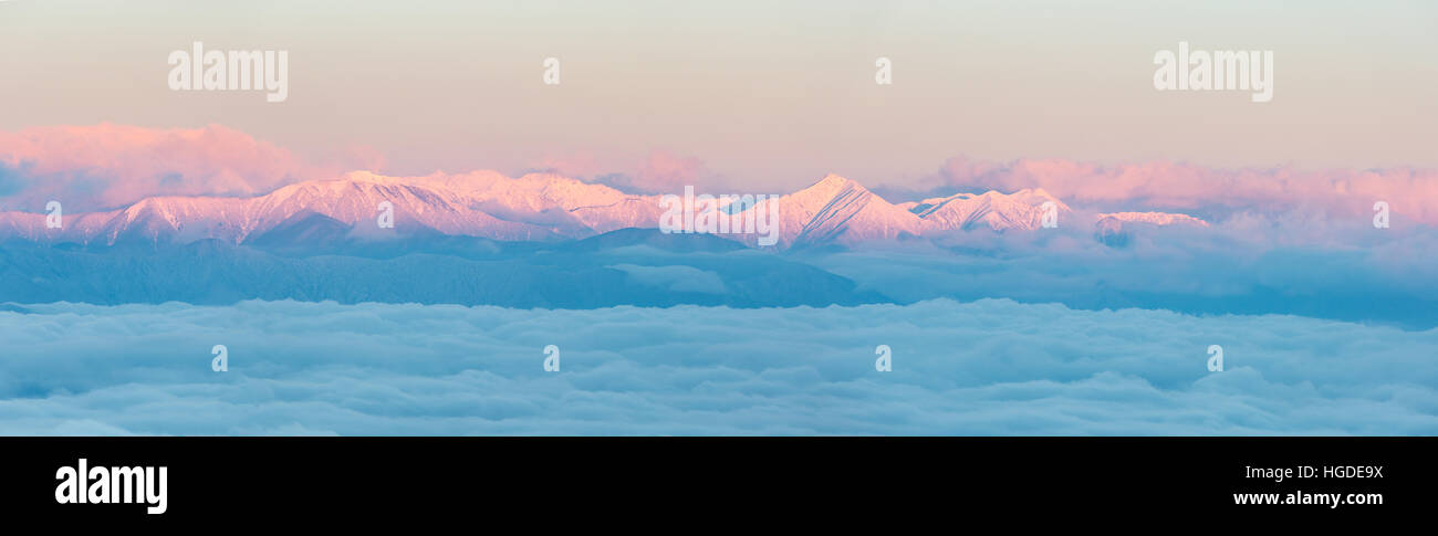 aerial Japan Alps from Takabochi Panorama Stock Photo - Alamy