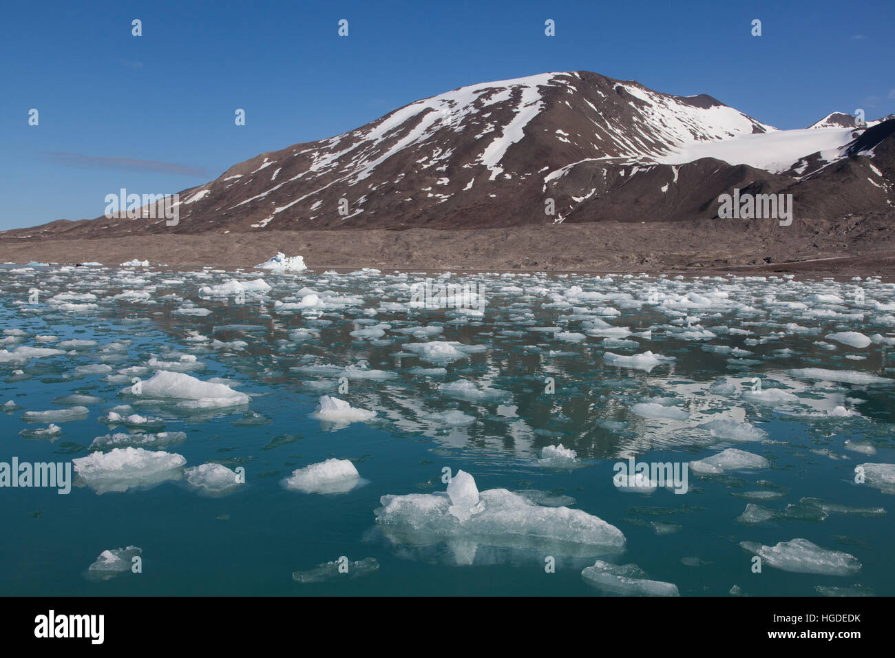 Spitsbergen, Svalbard, Liefdefjord, sea, ice Stock Photo - Alamy