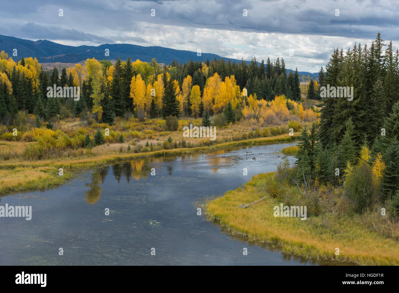 Wyoming, Rocky Mountains, Teton County, Grand Teton National Park ...