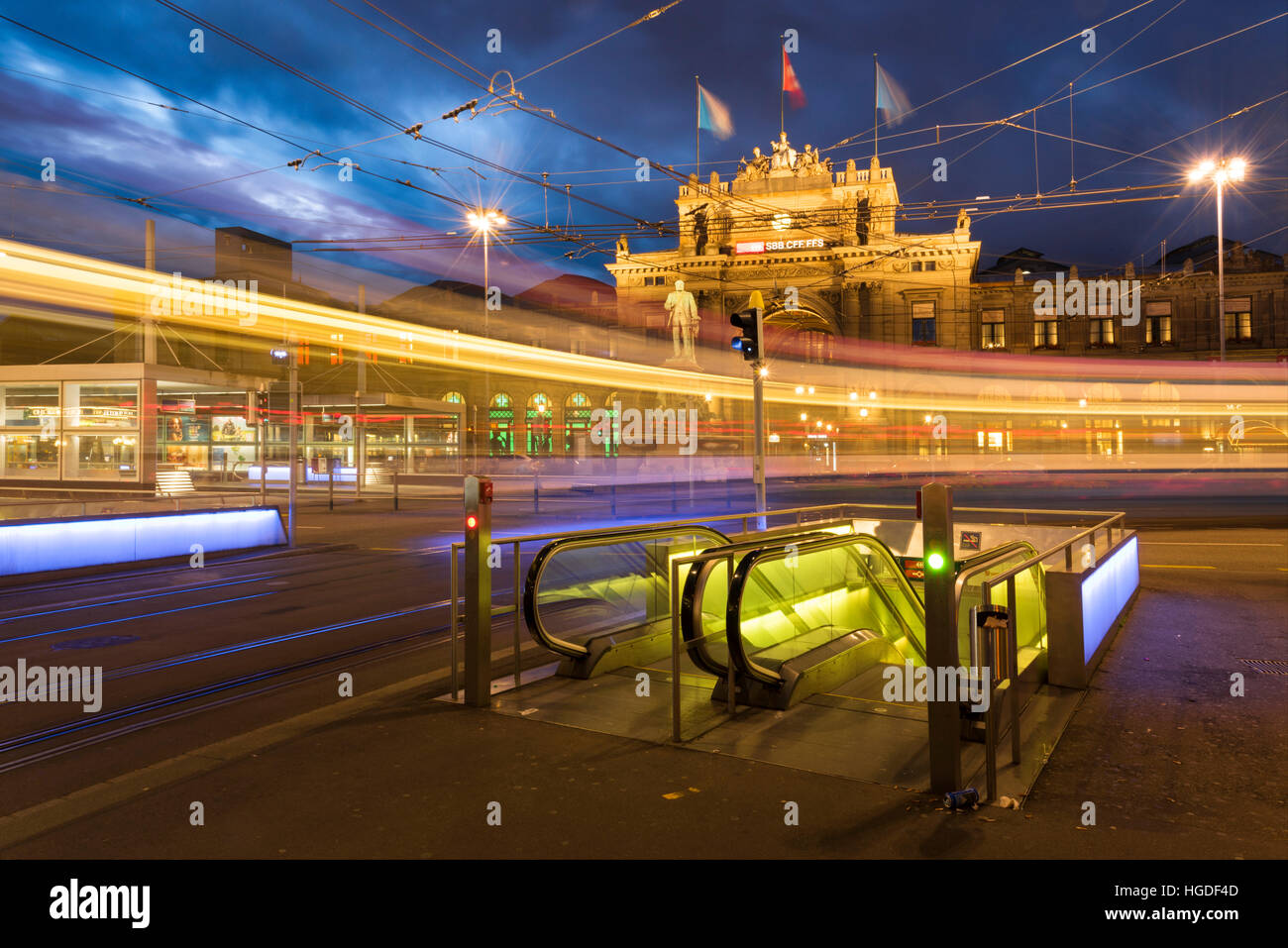Zurich train station hi-res stock photography and images - Alamy
