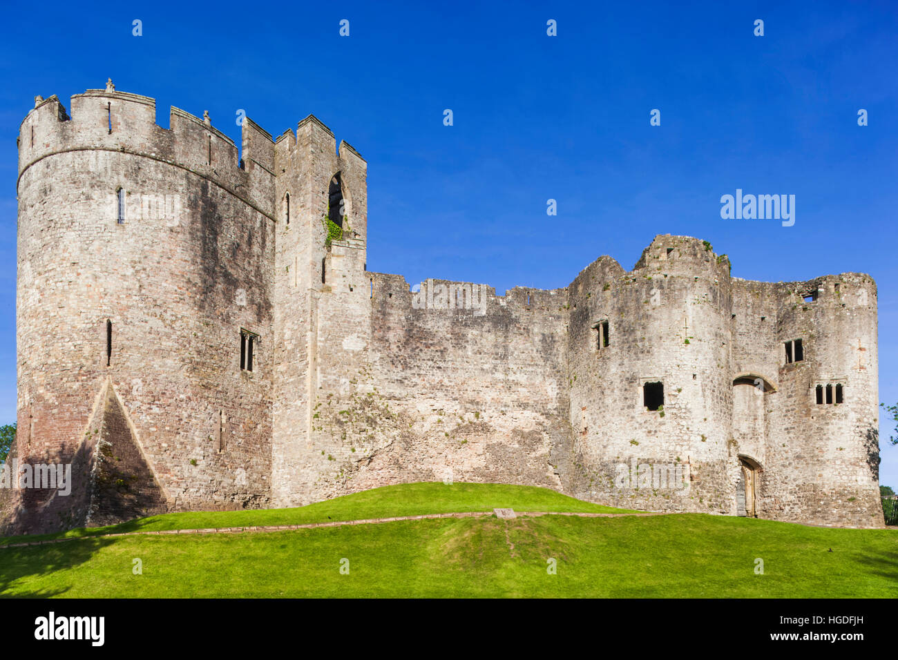 Wales, Monmouthshire, Chepstow, Chepstow Castle Stock Photo - Alamy
