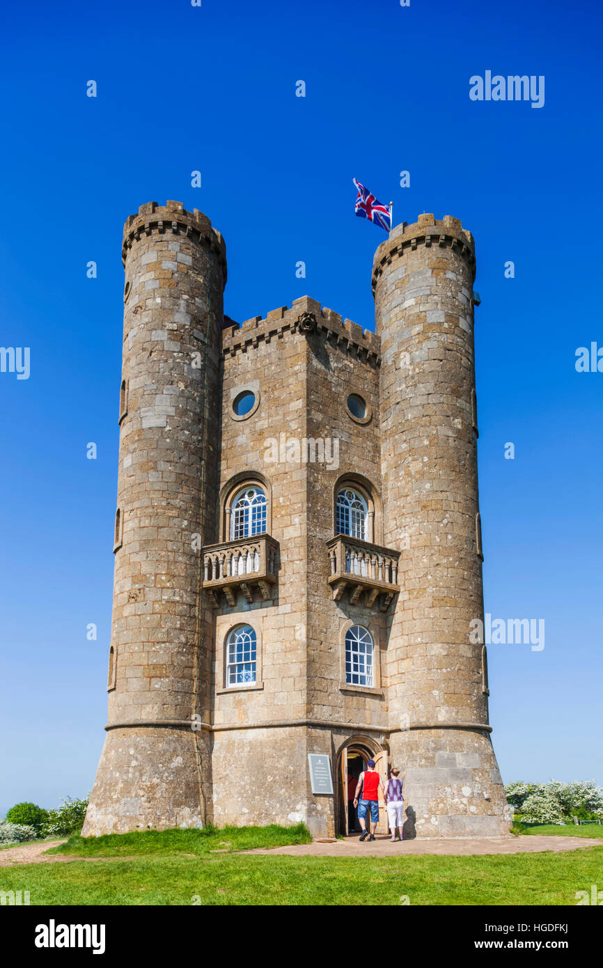 England, Worcestershire, Cotswolds, Broadway, Broadway Tower Stock ...