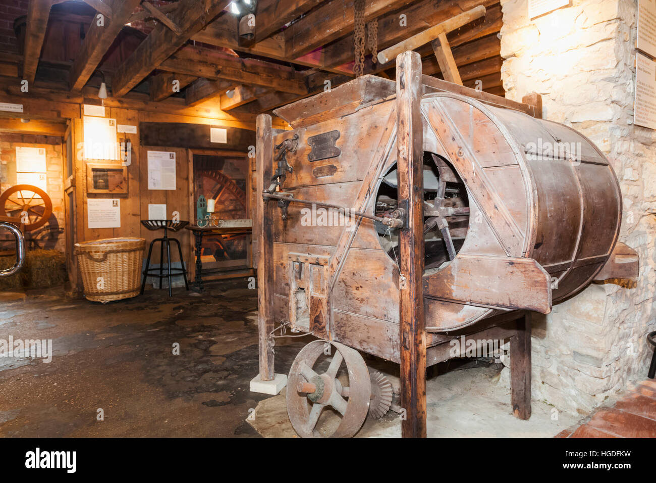 England, Gloucestershire, Cotswolds, Lower Slaughter, The Mill Museum ...