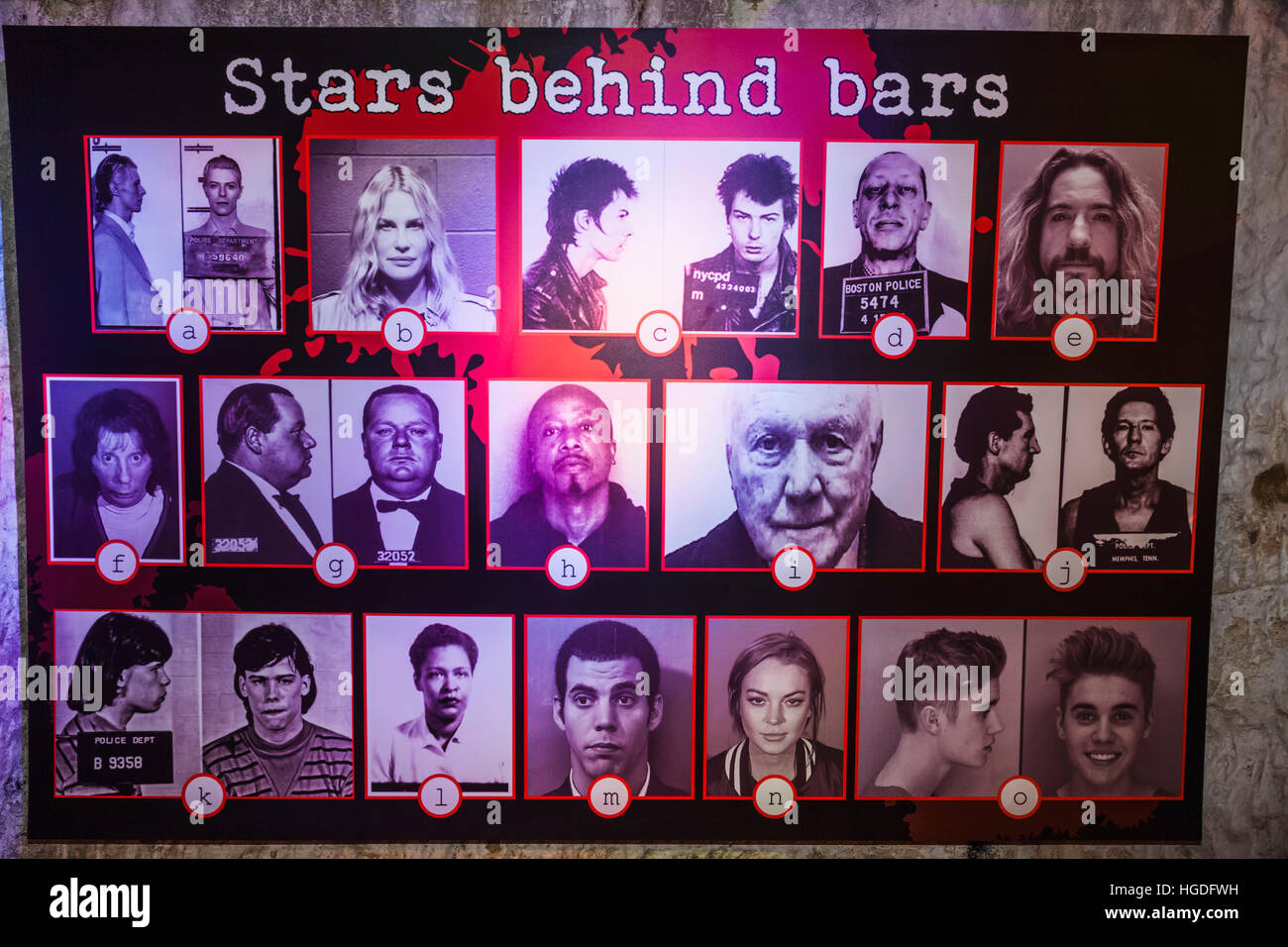 England, East Sussex, Hastings, The True Crime Museum, Exhibit of ...