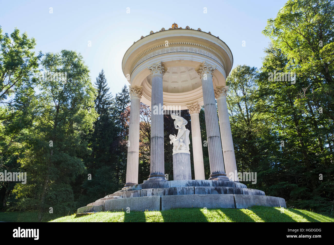 Germany, Bavaria, Linderhof Palace (Schloss Linderhof), Temple of Venus ...