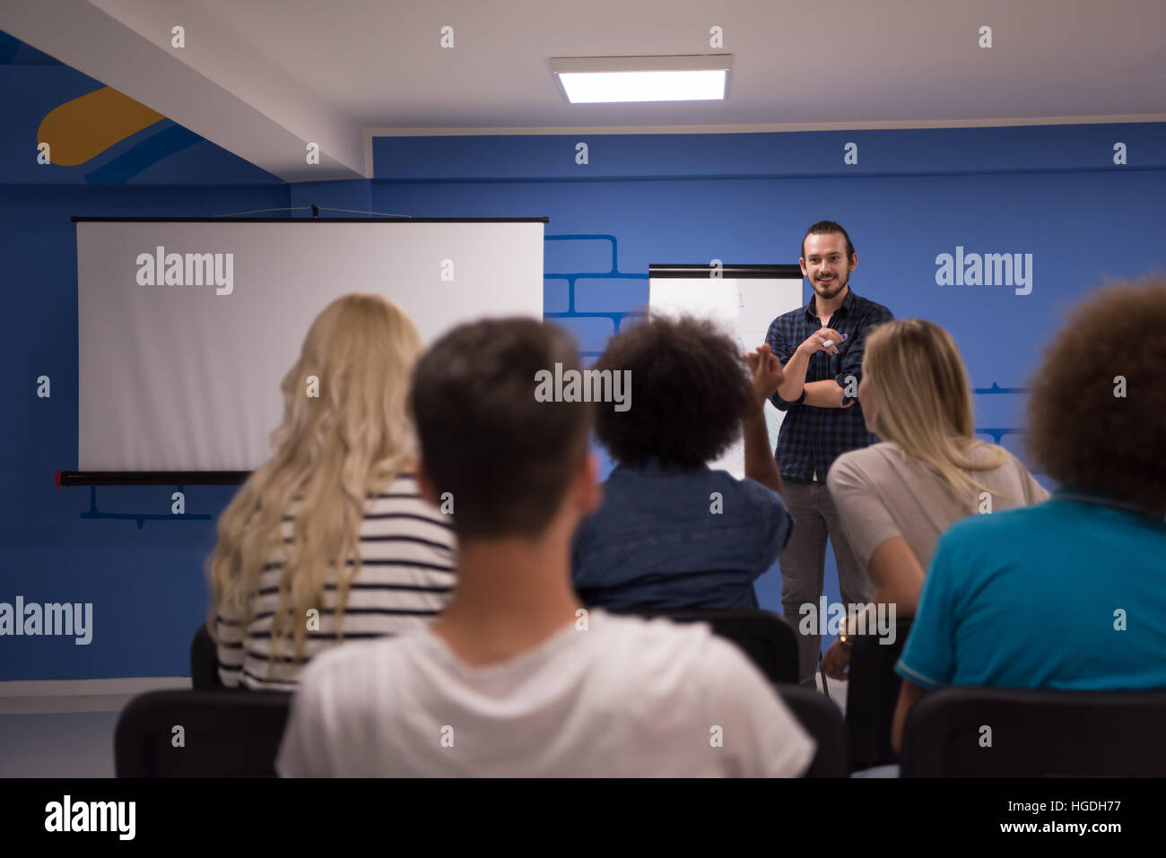 Young Speaker Seminar Corporate Business Meeting Concept Stock Photo ...