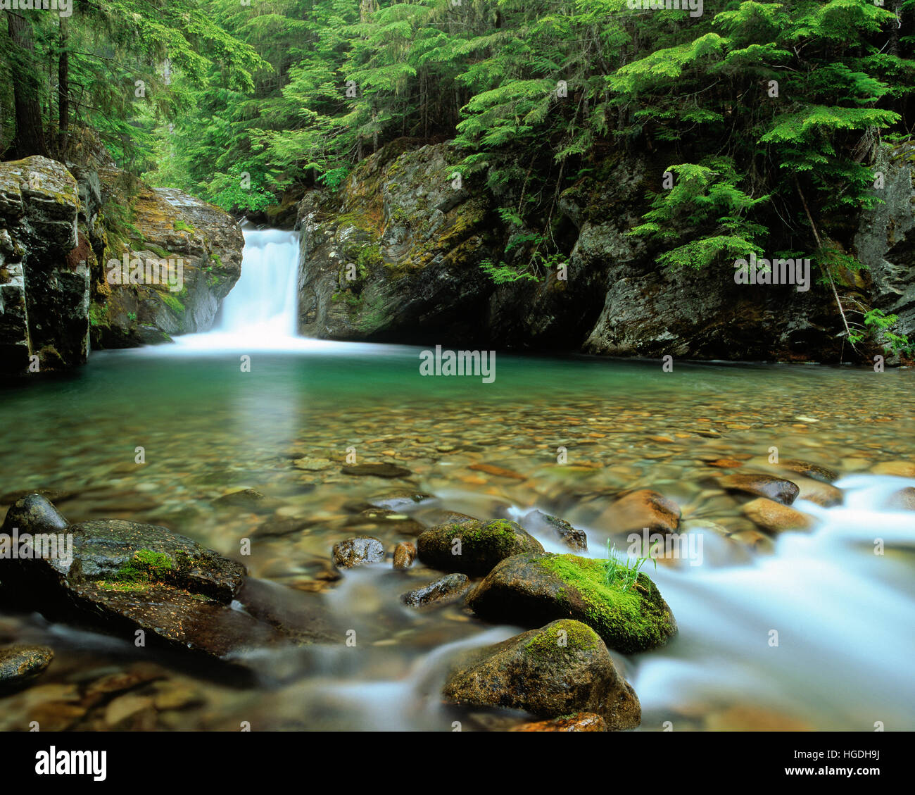granite creek falls in the cabinet mountains wilderness near libby ...