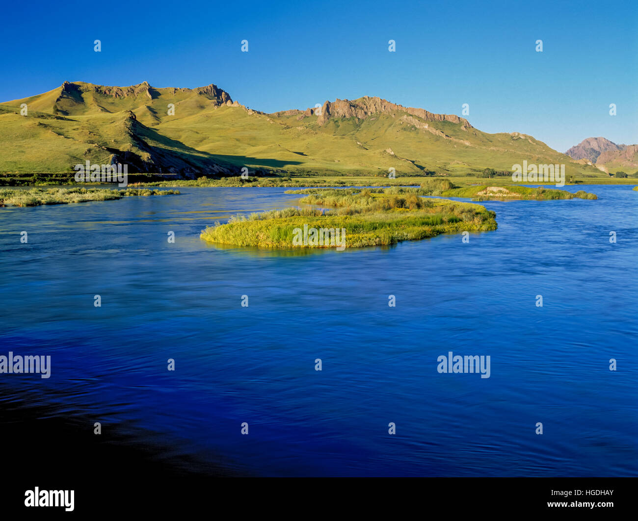 missouri river at pelican point near hardy, montana Stock Photo - Alamy