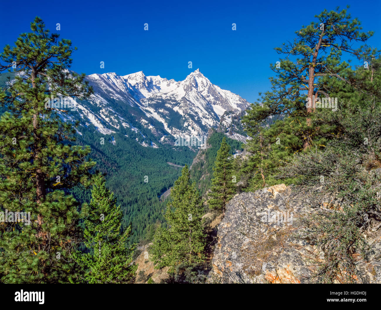 trapper peak in the bitterroot mountains near conner, montana Stock ...