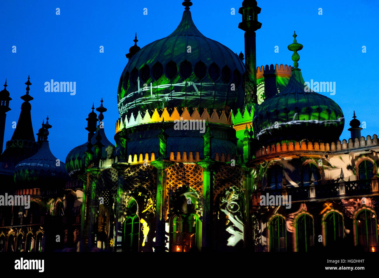 Royal Pavilion, Dr Blighty show, Brighton festival, 2016: images of WW1 ...