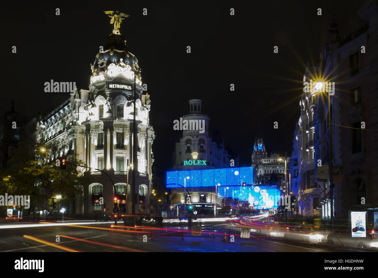 Christmas lights on display in Madrid in various locations Featuring ...