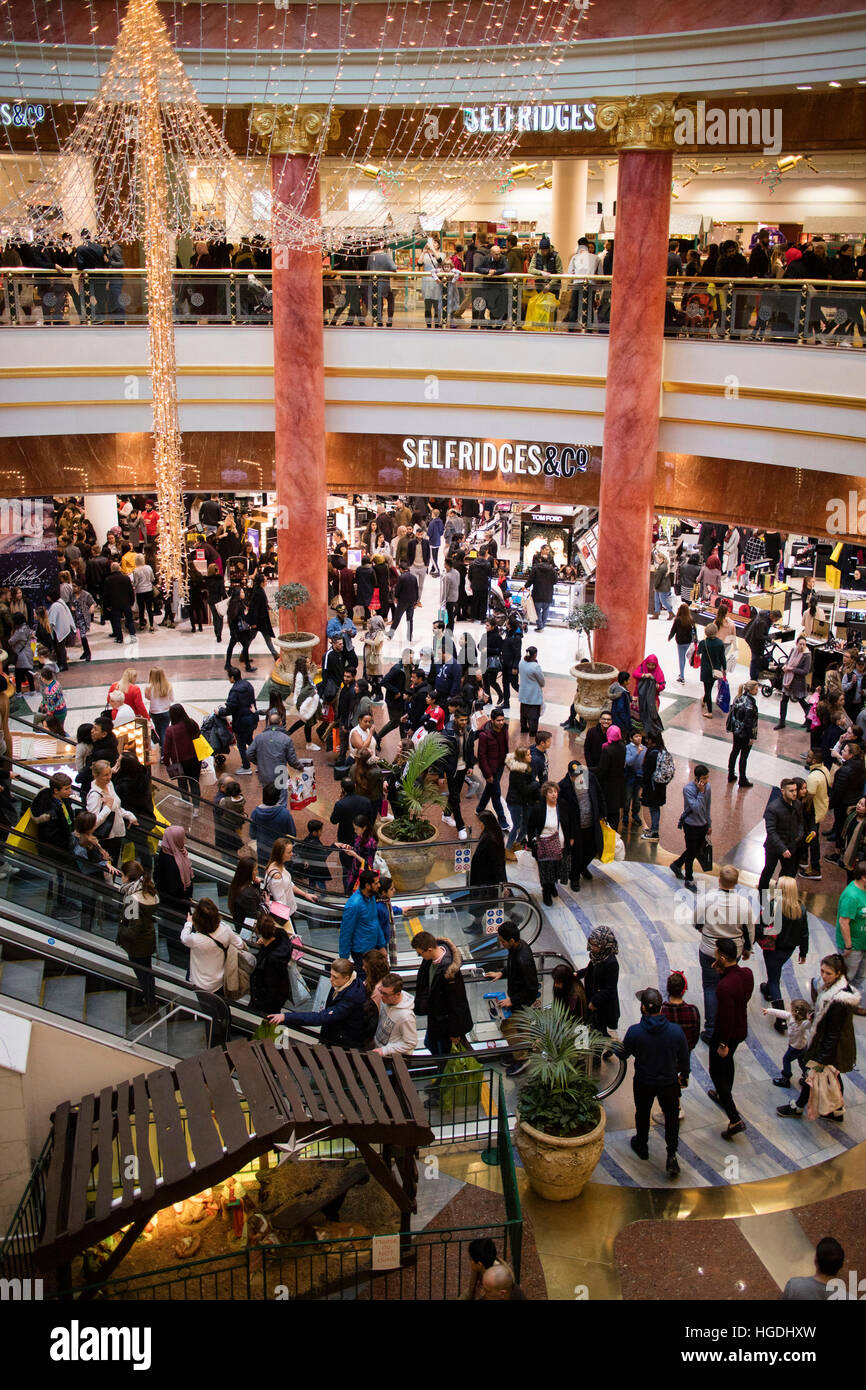 Shoppers at Selfridges Manchester Intu Trafford Park Stock Photo - Alamy