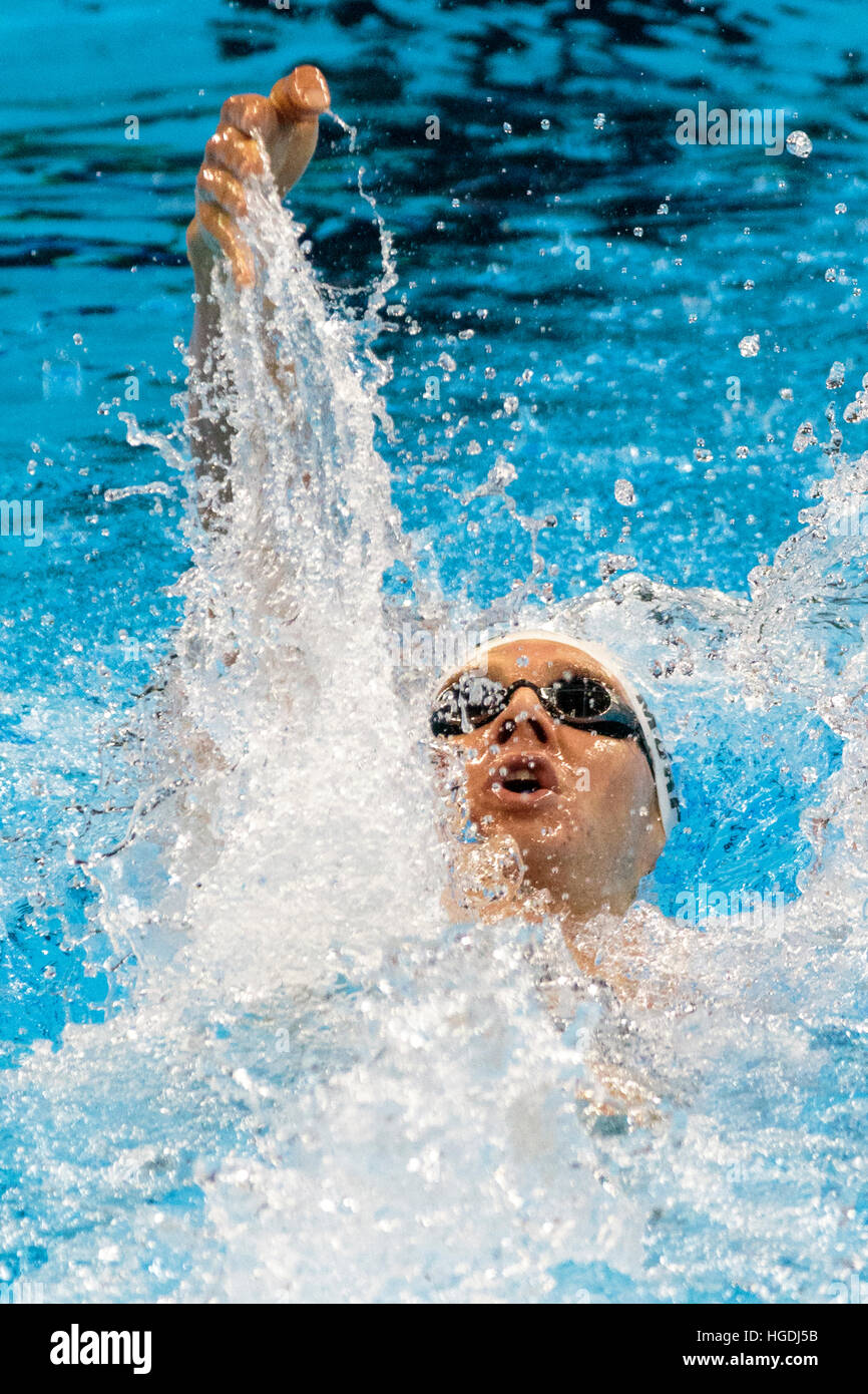 Rio de Janeiro, Brazil. 10 August 2016. Ryan Murphy (USA) competing in ...