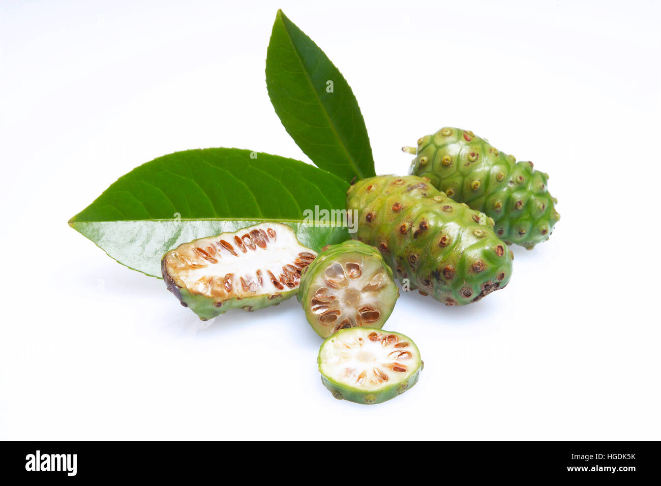 Fresh noni fruit Stock Photo - Alamy