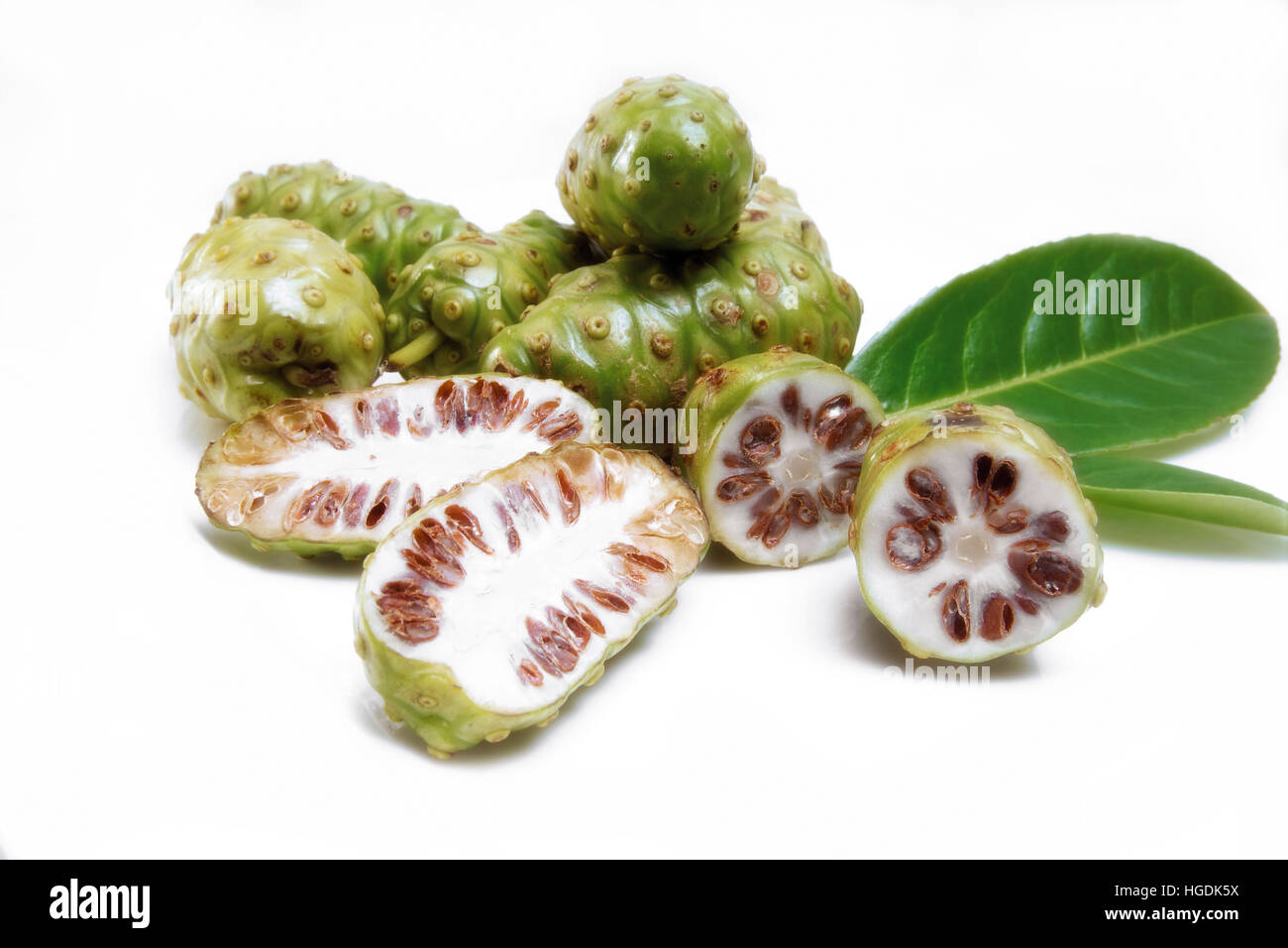 Fresh noni fruit Stock Photo - Alamy