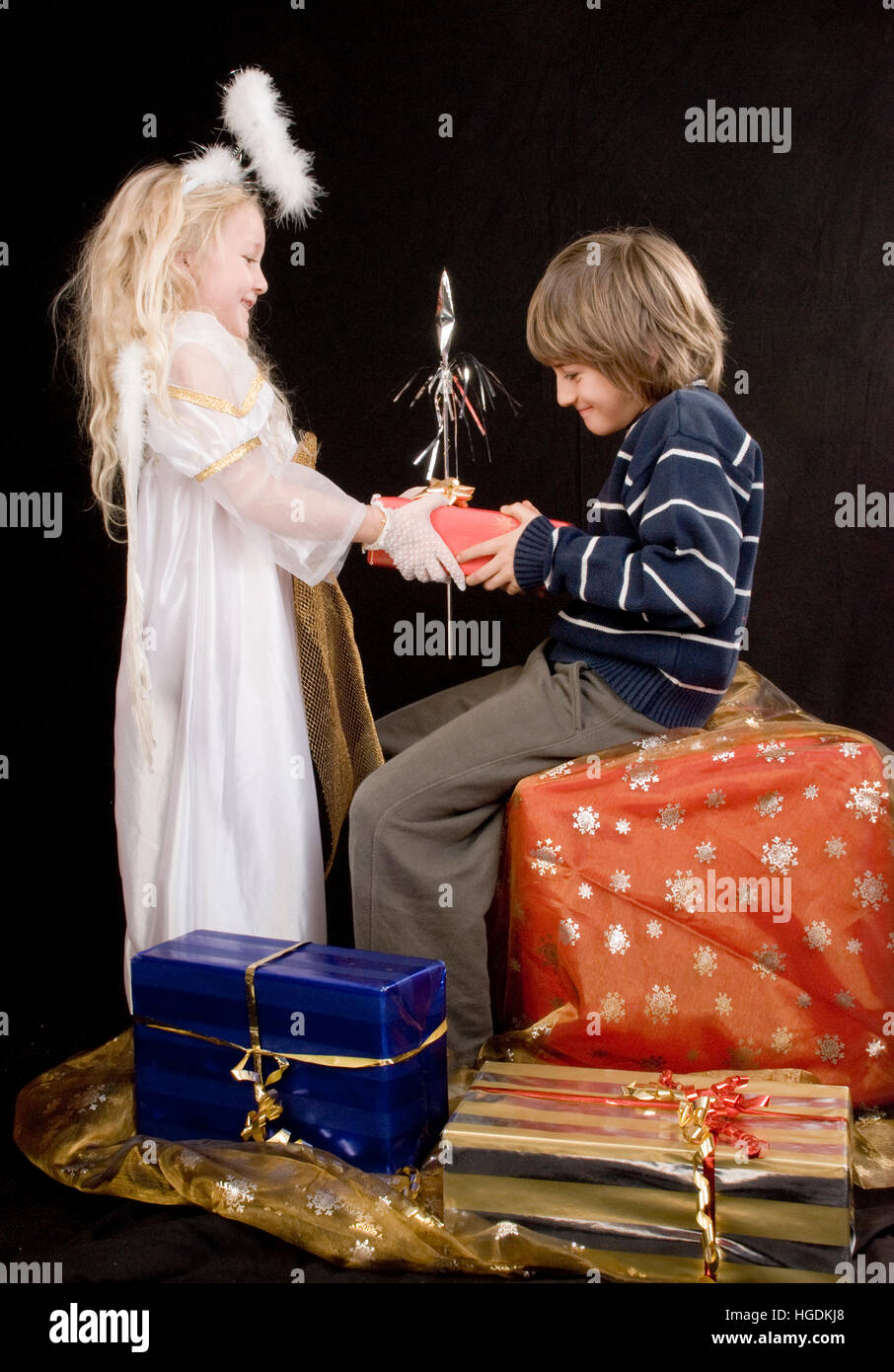 Present from Christ Child Stock Photo - Alamy