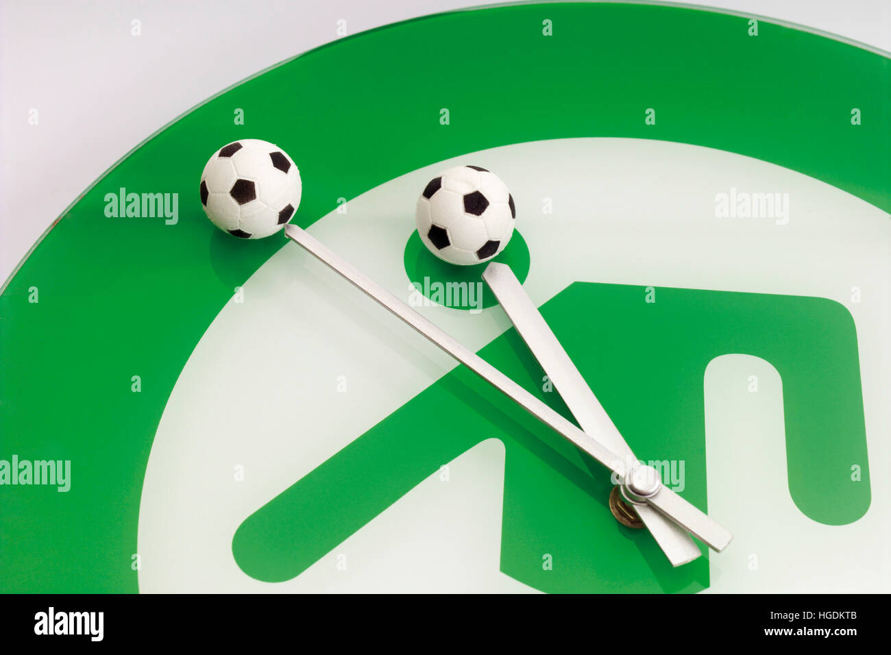 Soccer time clock hi-res stock photography and images - Alamy