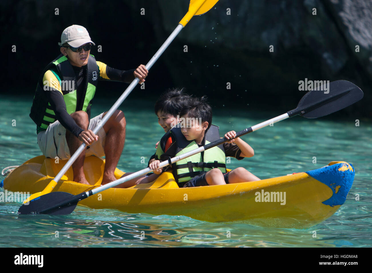 Kayaking Bacuit Archipelago Palawan Philippines Stock Photo - Alamy