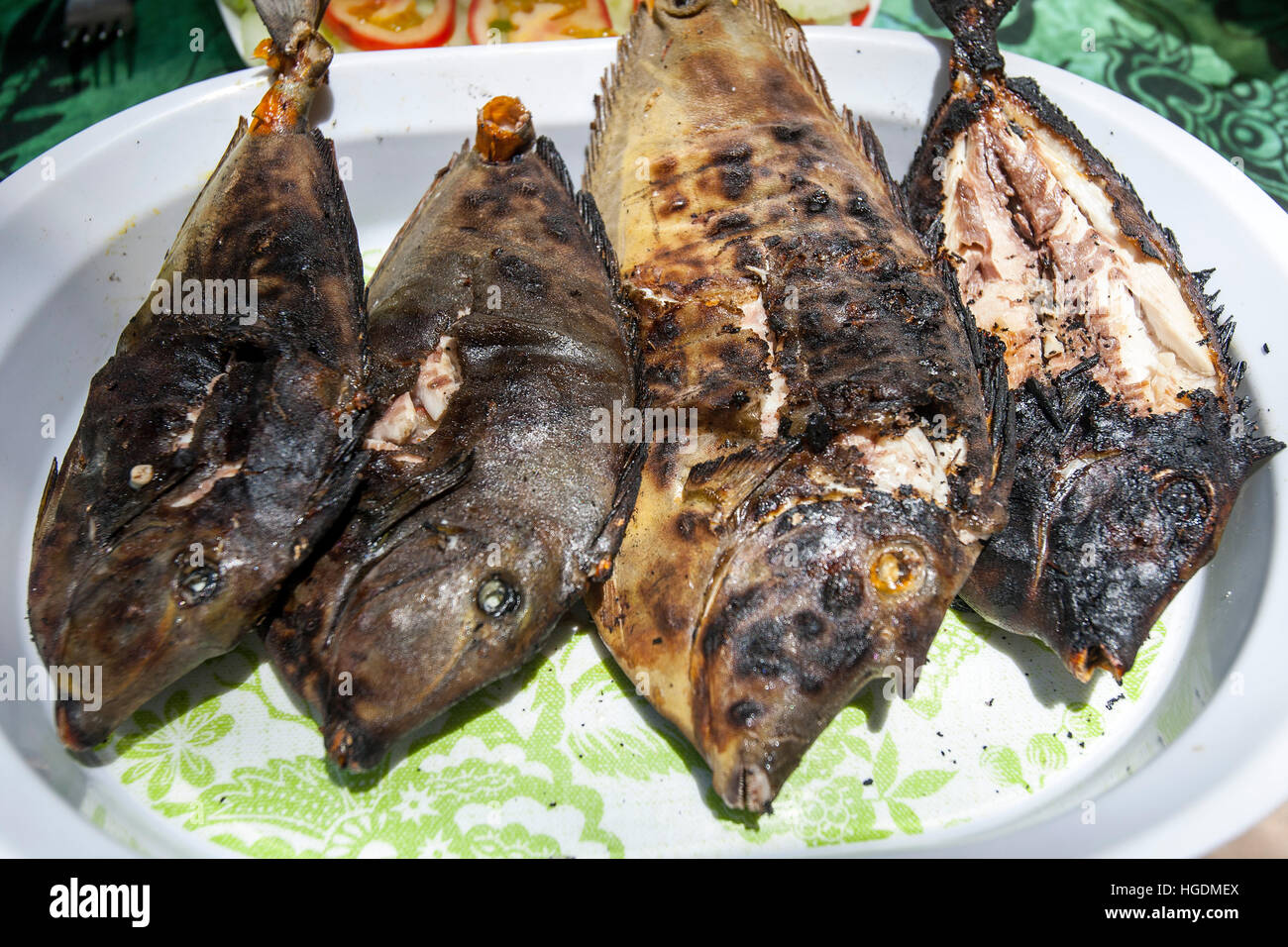 Barbecued fish Bacuit Palawan Philippines Stock Photo - Alamy