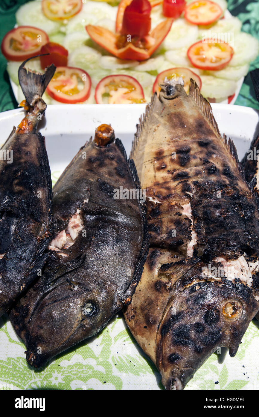 Barbecued fish Bacuit Palawan Philippines Stock Photo - Alamy
