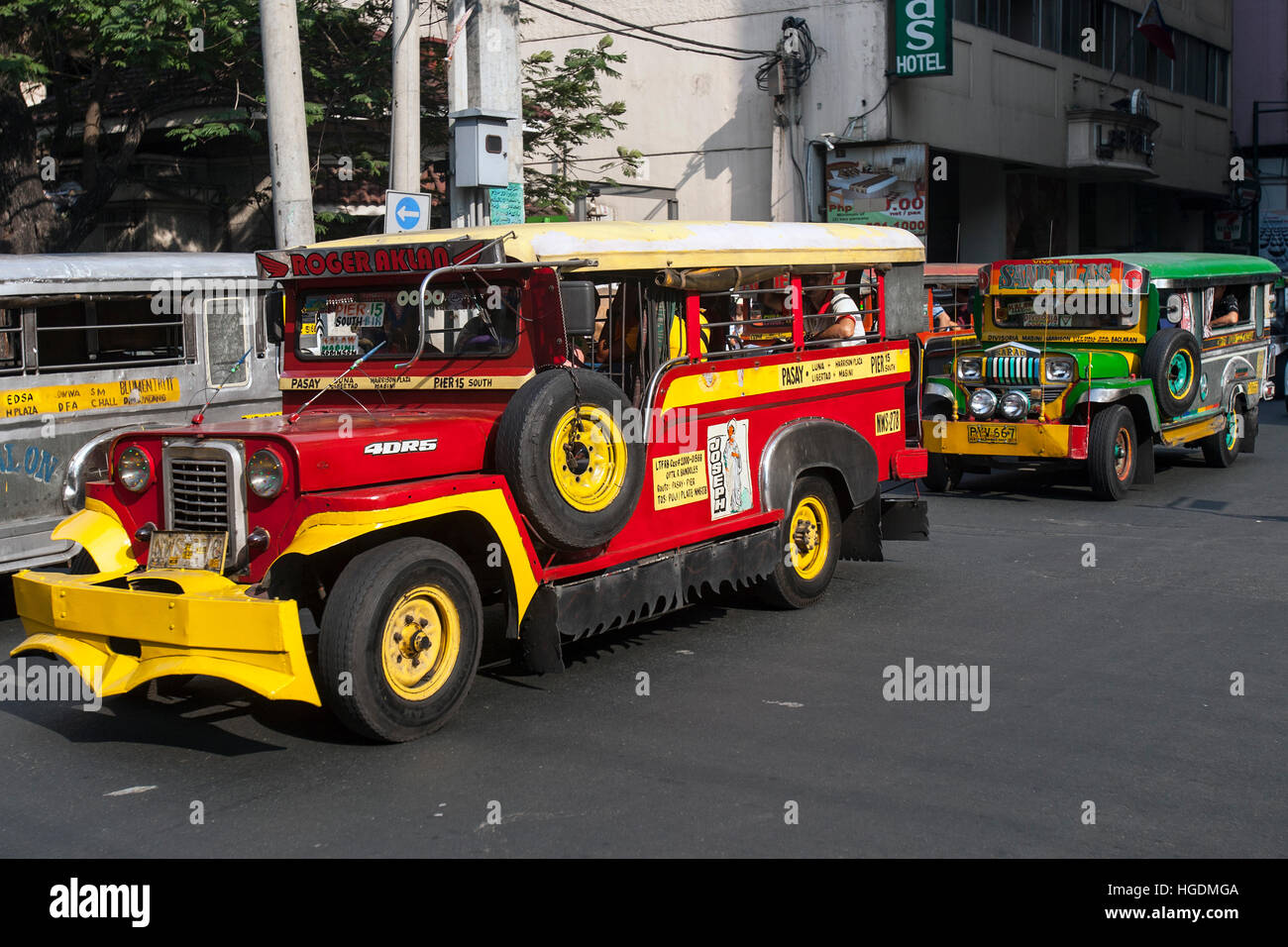 Jeepney public transport Manila Philippines Stock Photo - Alamy