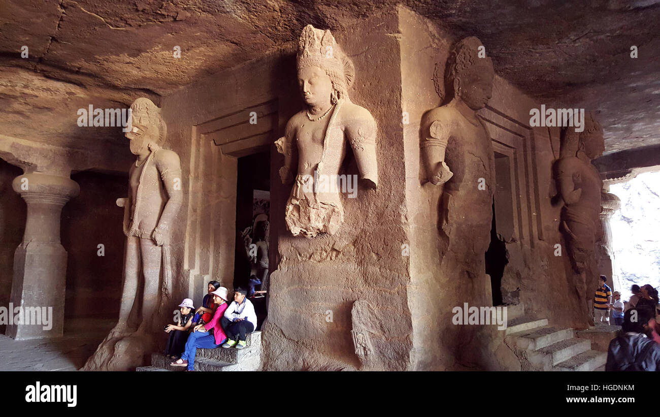 Elephanta caves, Mumbai Stock Photo - Alamy