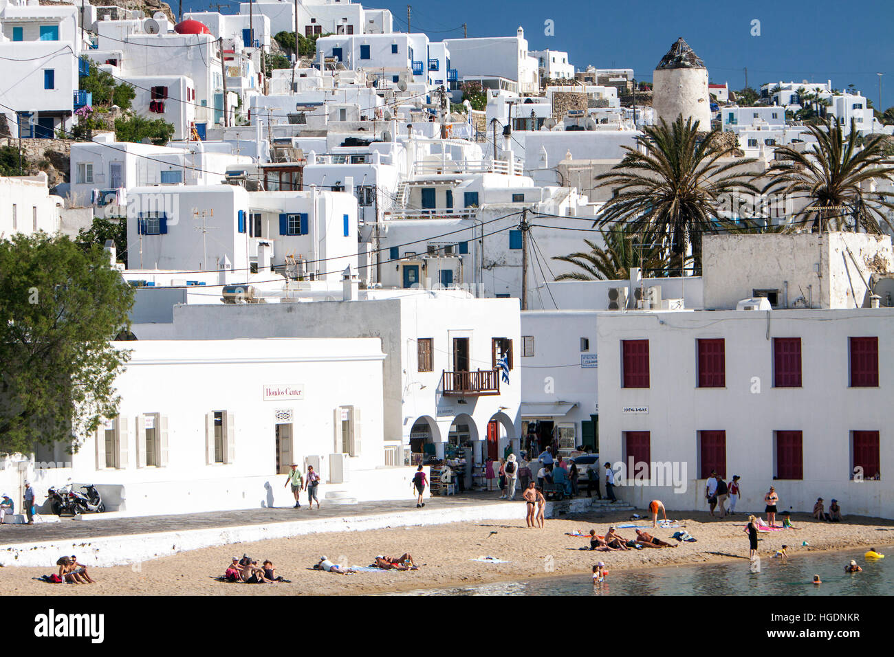 Mykonos Town Greece Stock Photo - Alamy