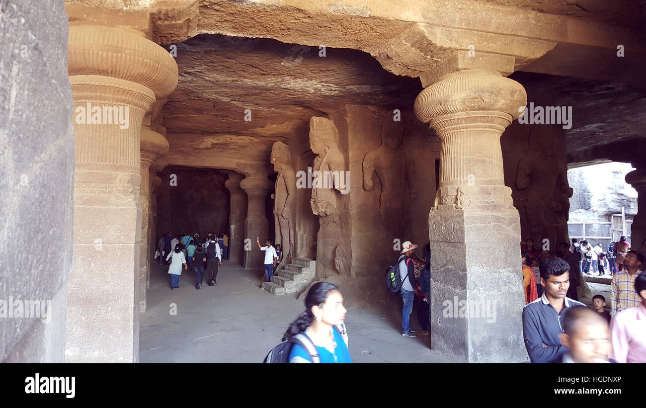 Elephanta caves, Mumbai Stock Photo - Alamy