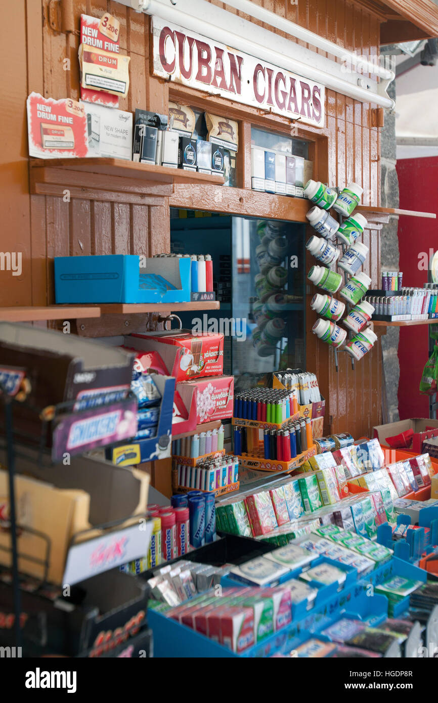 Cuban cigar store Mykonos Greece Stock Photo - Alamy