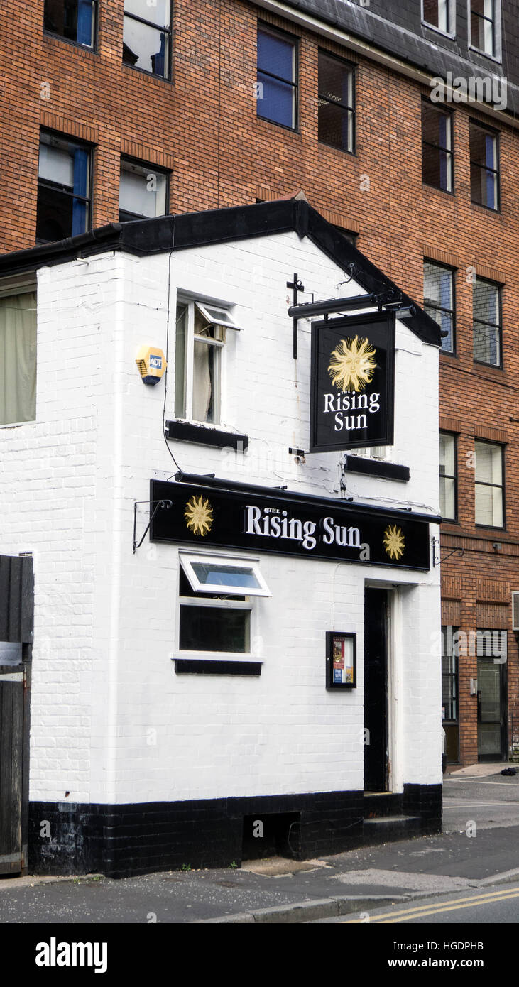 Rising Sun public house Manchester England Stock Photo - Alamy