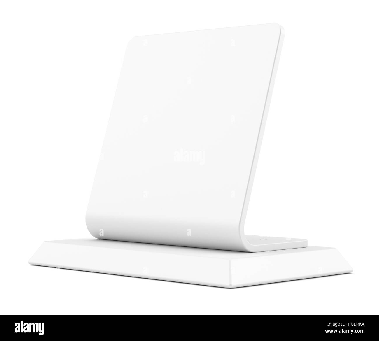 Blank table tent sign, isolated Stock Photo - Alamy