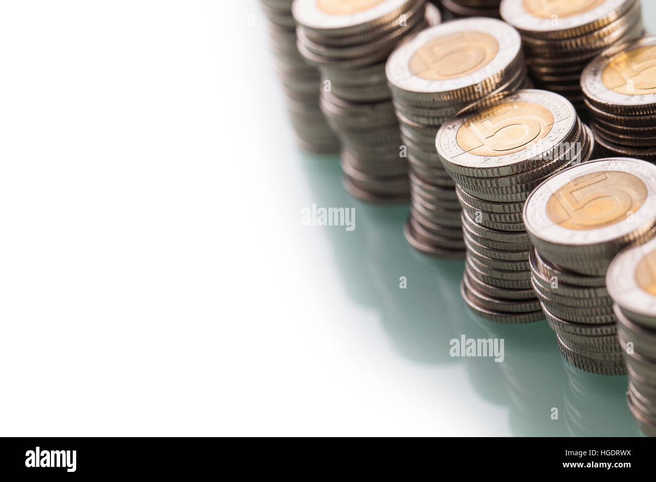 Couns on white background. Studio shot Stock Photo - Alamy