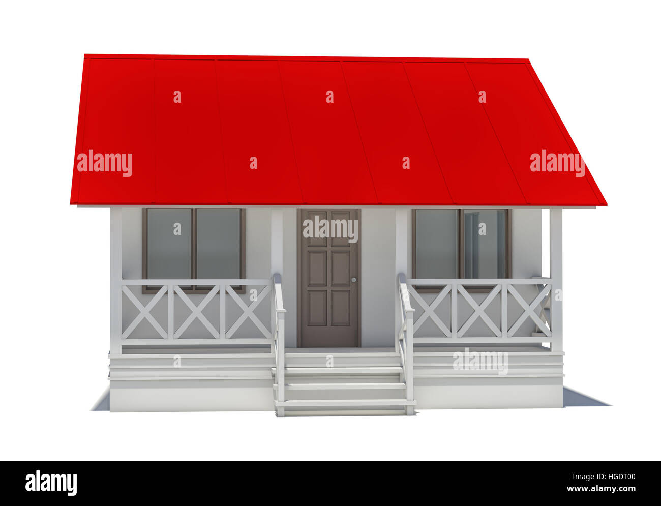 Detailed house, isolated Stock Photo - Alamy