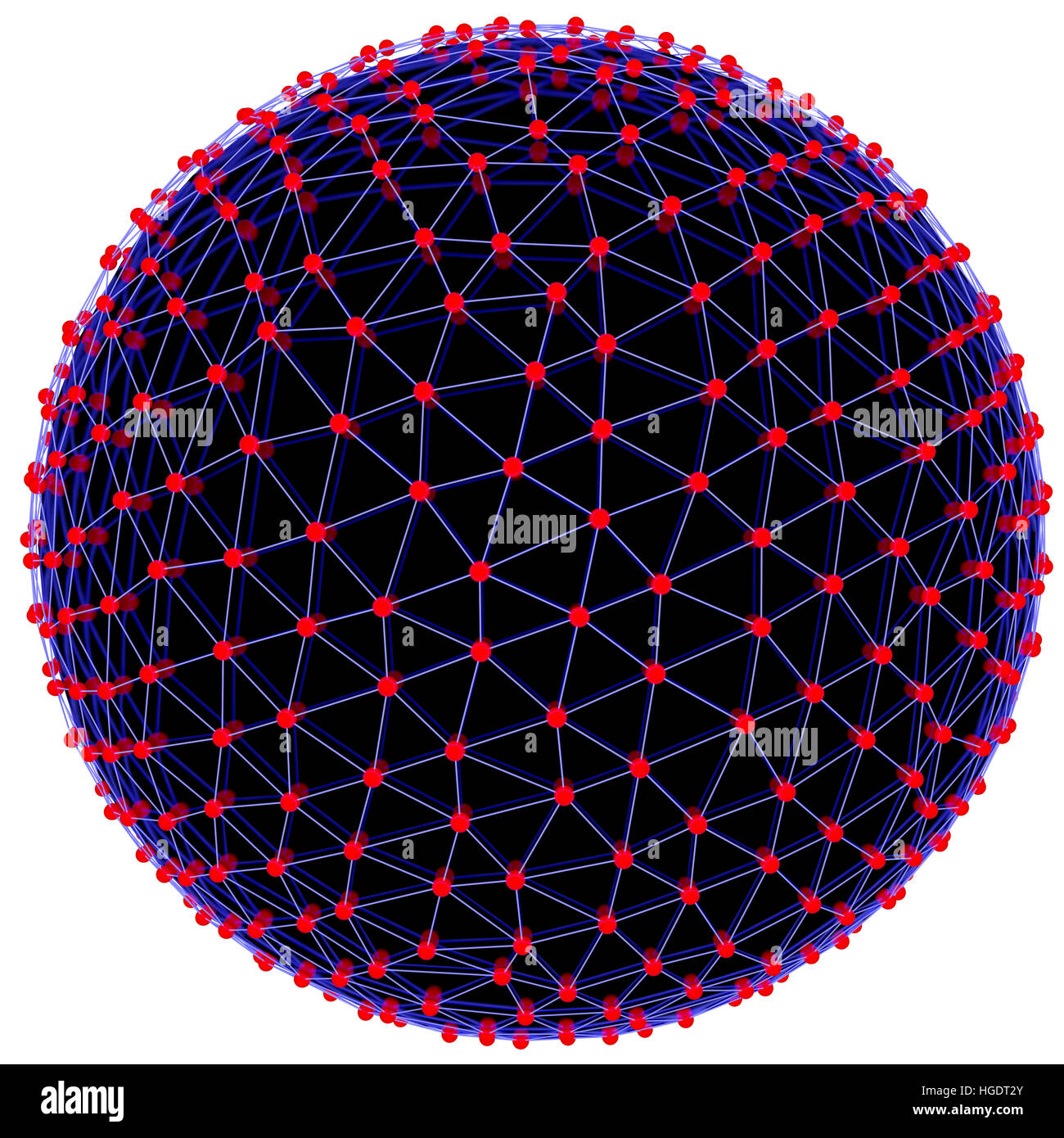 Illuminated neon sphere of glowing particles Stock Photo - Alamy