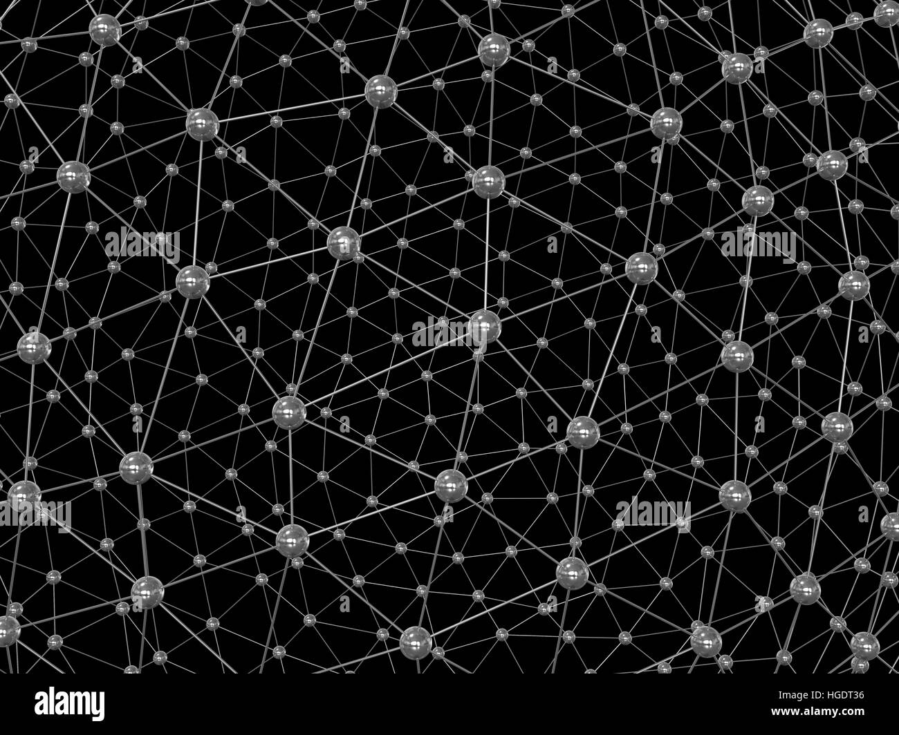 Sphere. Abstract network connection background Stock Photo - Alamy