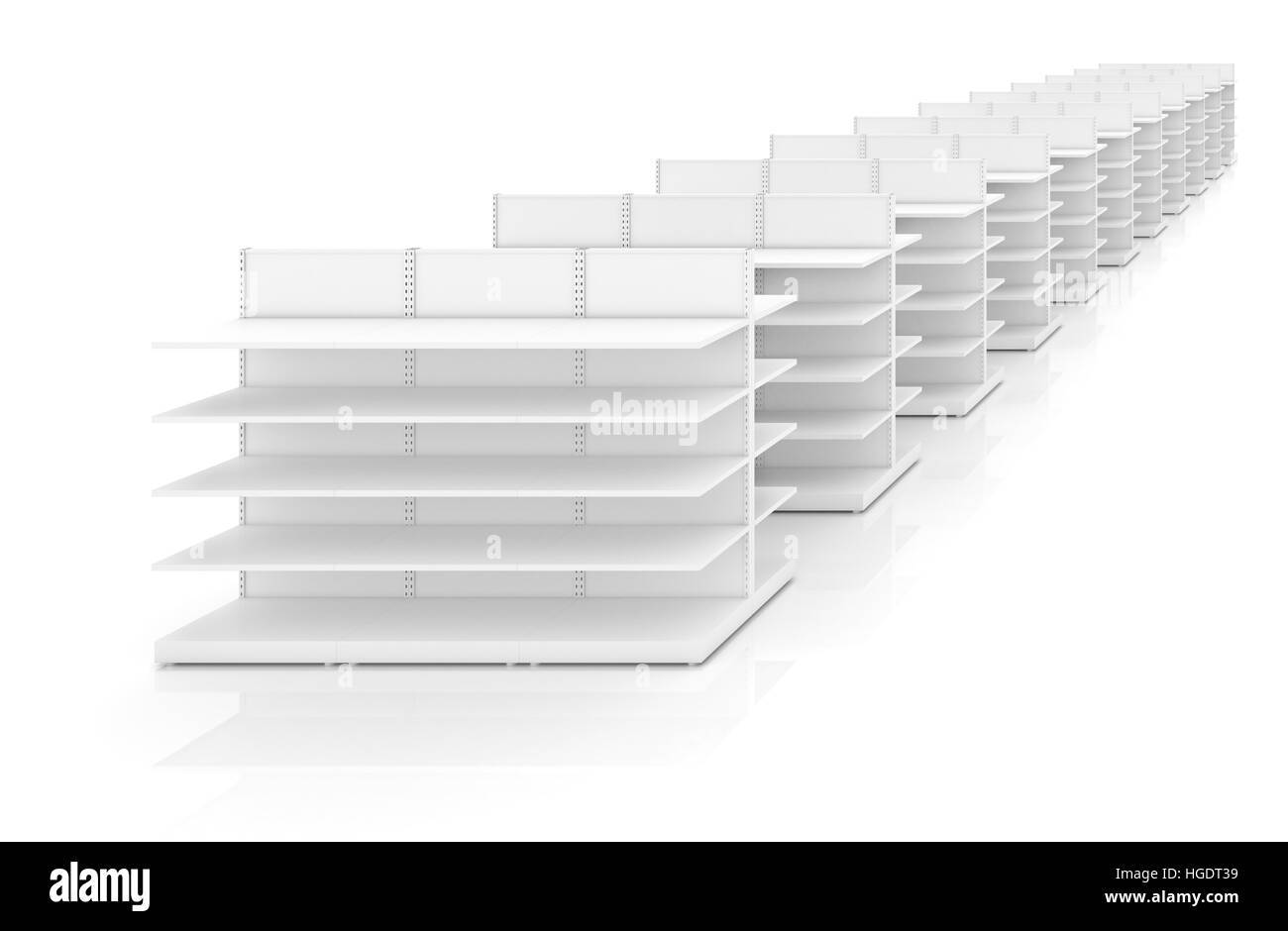 Shelves in store or shop Stock Photo - Alamy